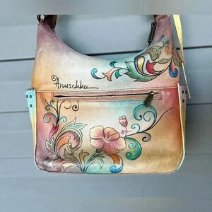 Anuschka | Bags | Anuschka Hand Painted Leather Bag | Poshmark